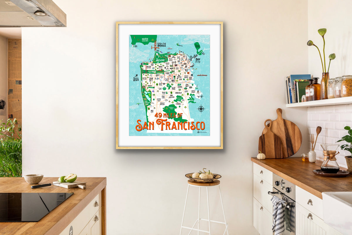 "49 Miles of San Francisco" Print – 3 Fish Studios