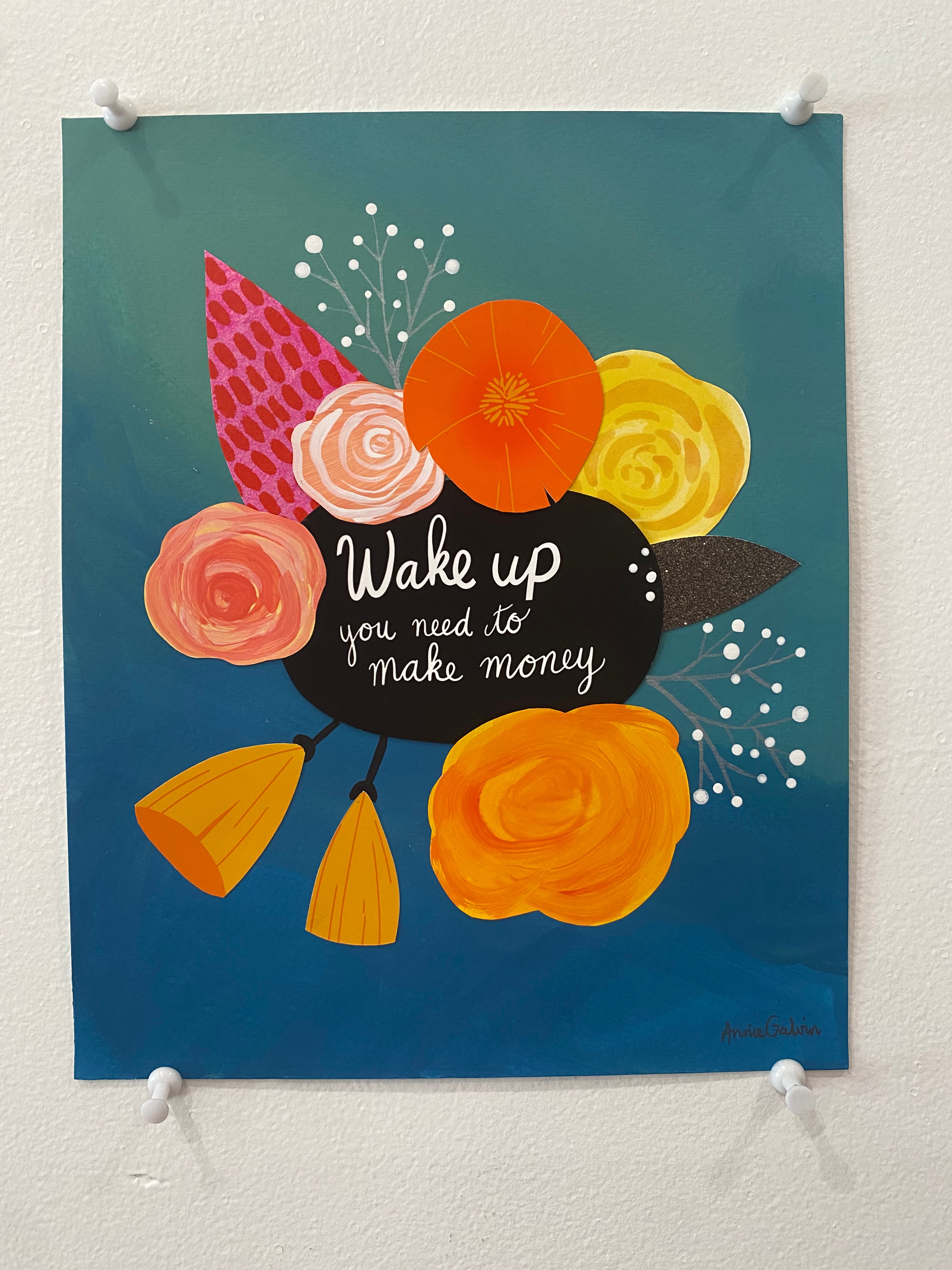“Wake Up” Original Doodle – 3 Fish Studios