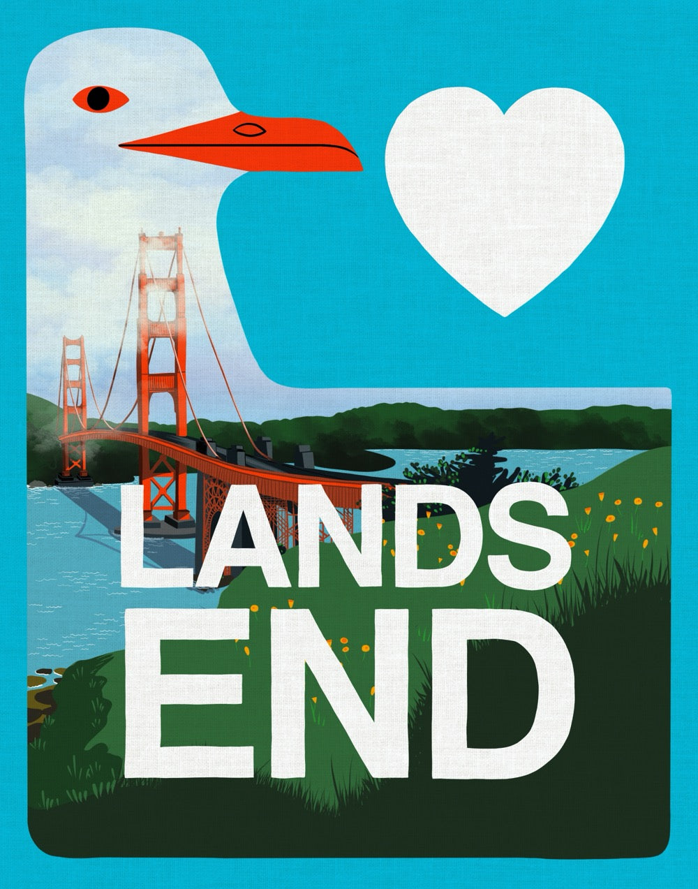 Lands End Print – 3 Fish Studios