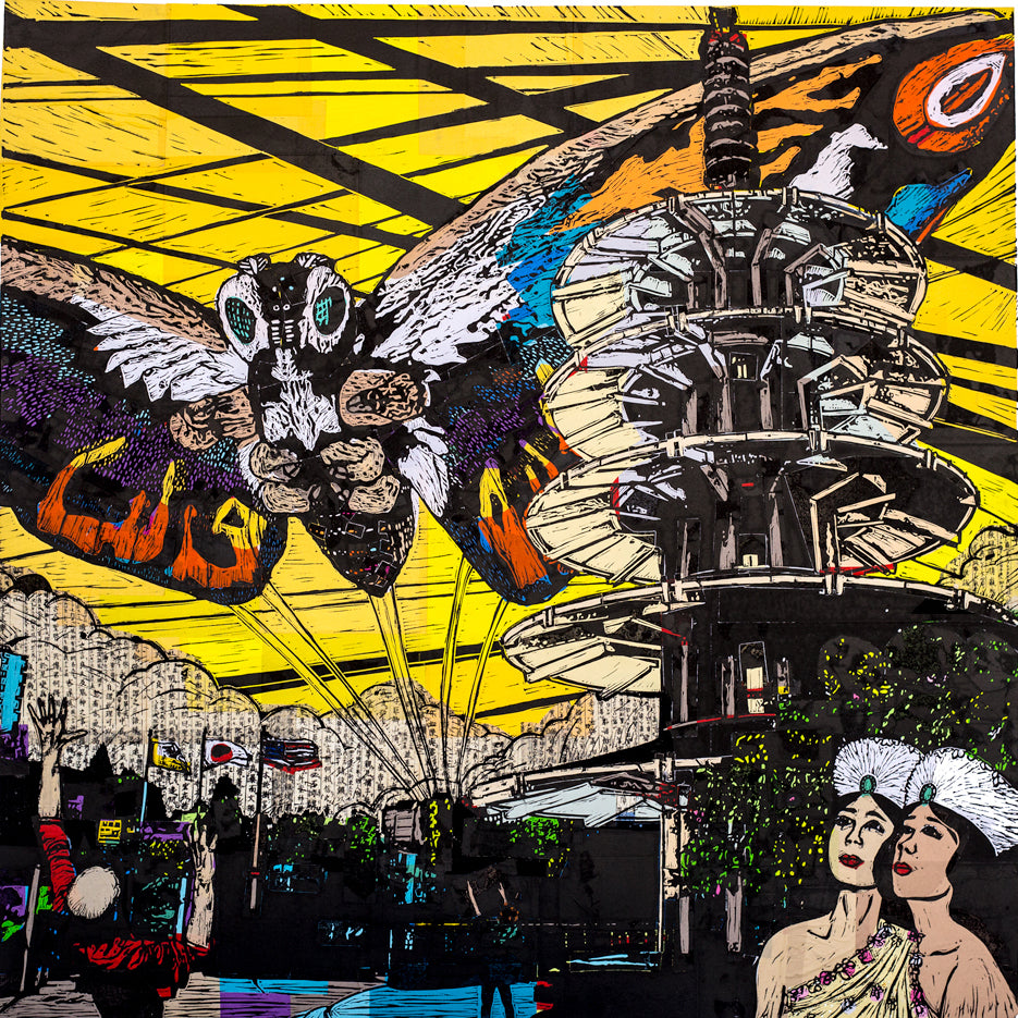 Mothra Print - Original, Affordable Artwork – 3 Fish Studios