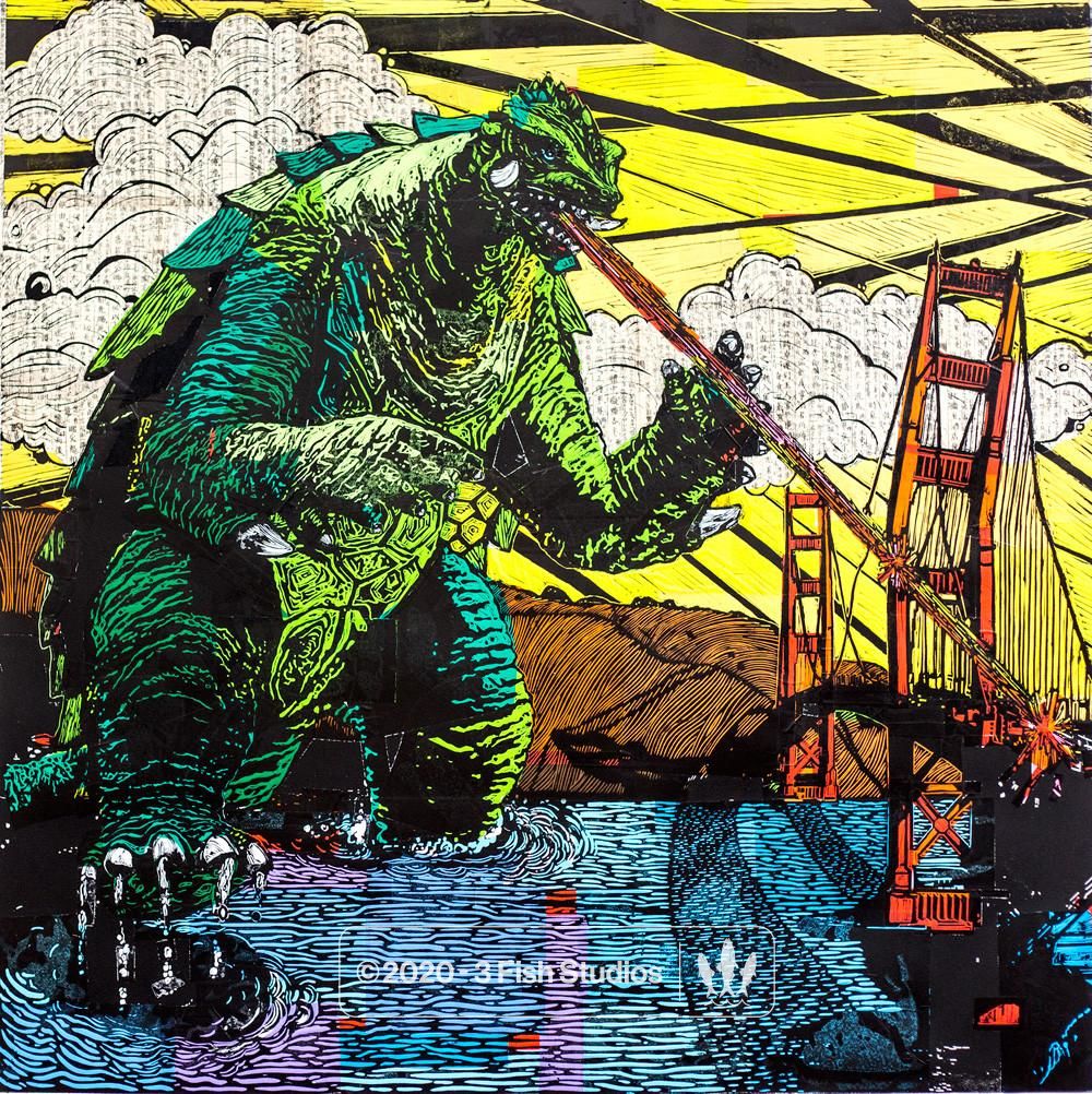 "Gamera" Print — Affordable Art – 3 Fish Studios